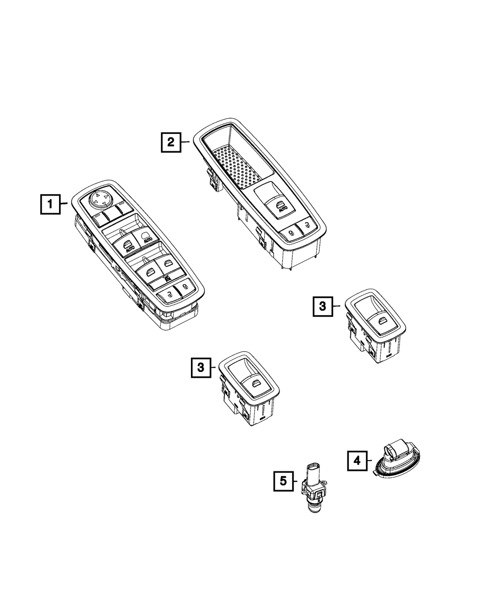 68590594AA - Front Door Switch And Bezel The Official Mopar eStore