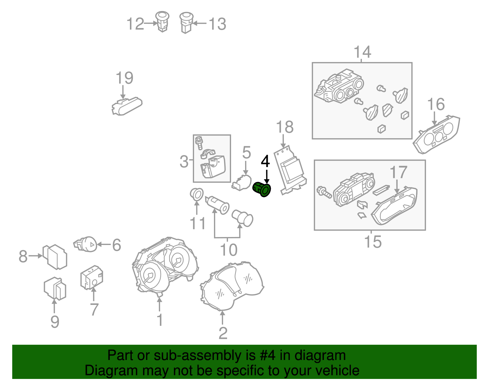 25150-3YV0A - Start Button | Anicra Nissan Parts
