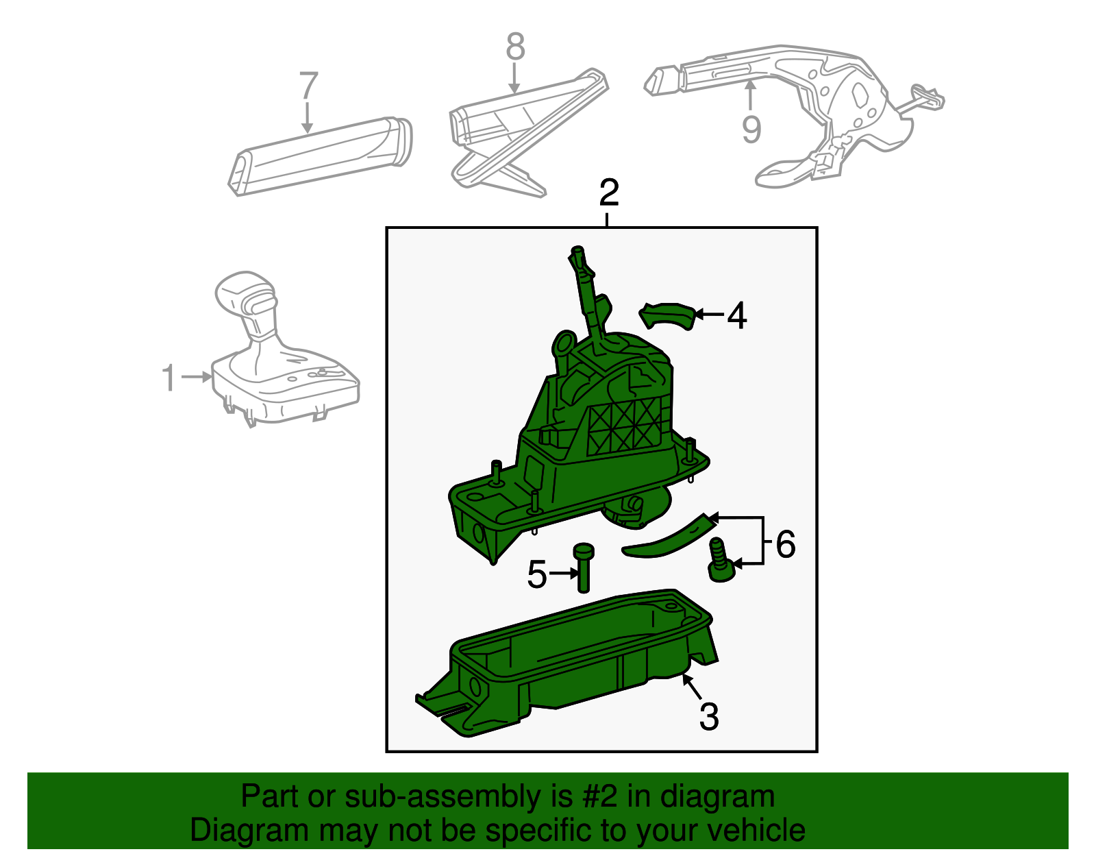 1K1-713-025-AG - Automatic Transmission Shift Lever 2012-2014 ...
