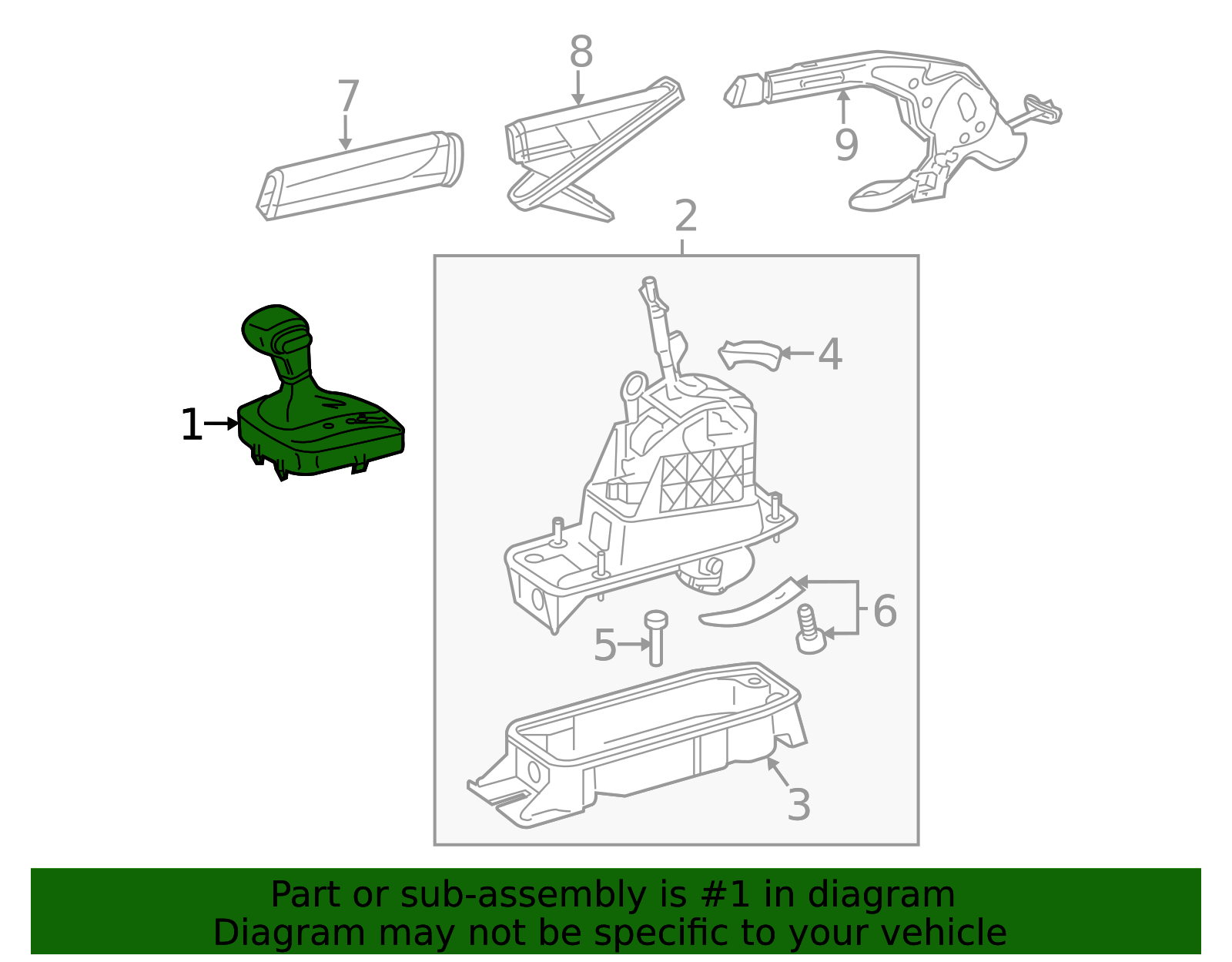 5C7-713-203-D-OFN - High-Quality Automatic Transmission Shift Lever ...