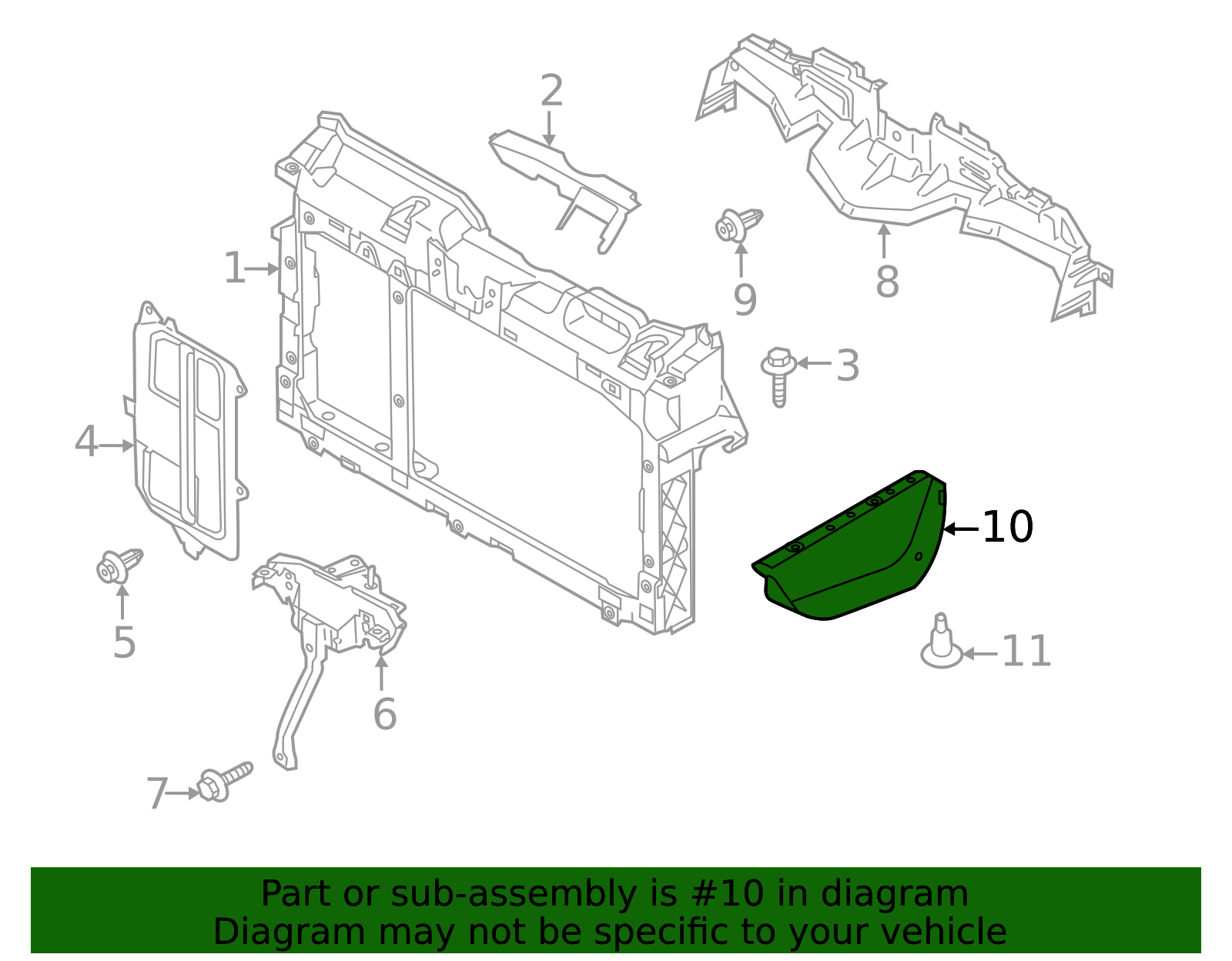 D651-56-311A - High-Quality Air Shield for 2011-2014 Mazda 2 ...