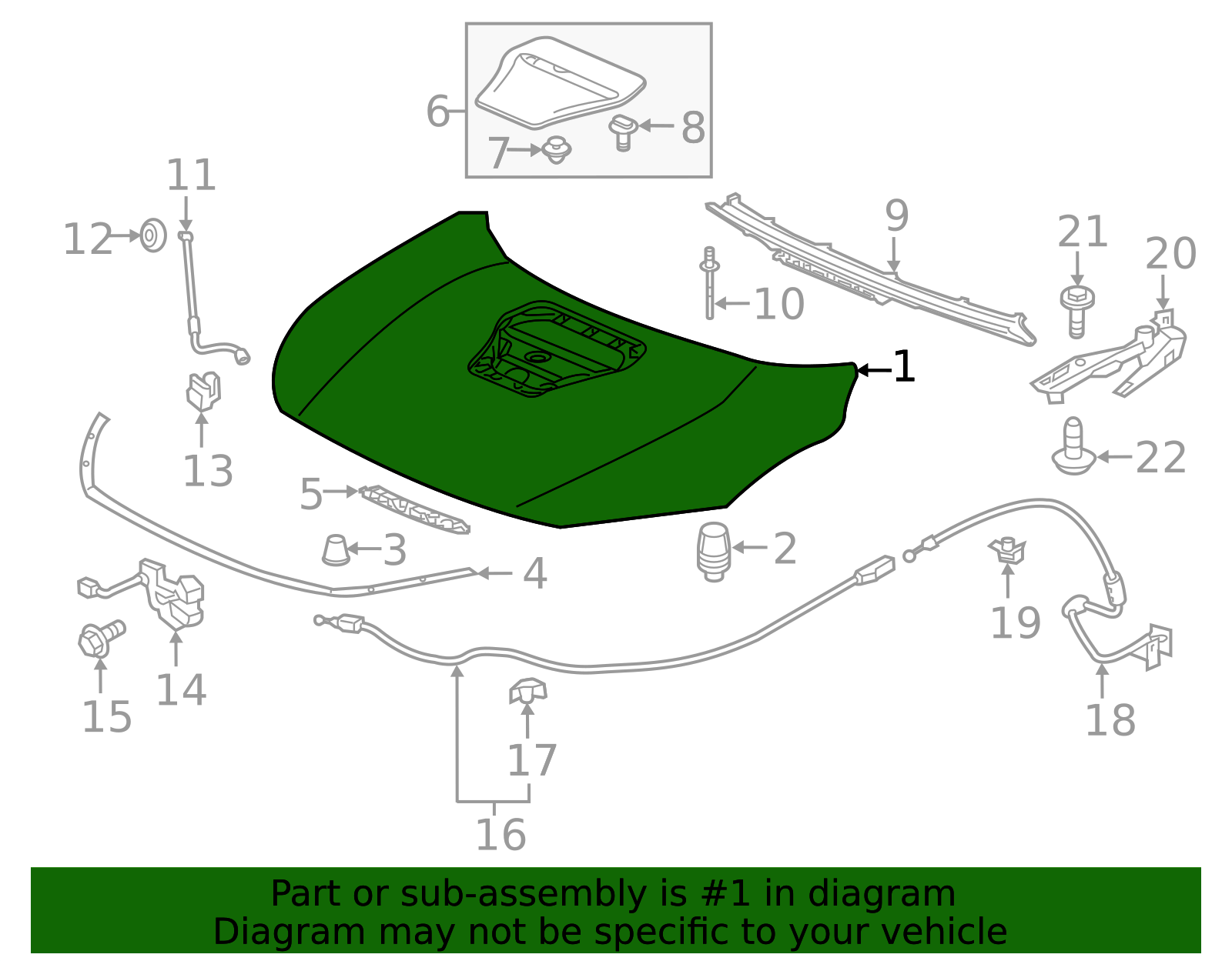 60100-TGH-A00ZZ - Hood 2017-2021 Honda Civic | Honda Parts Online