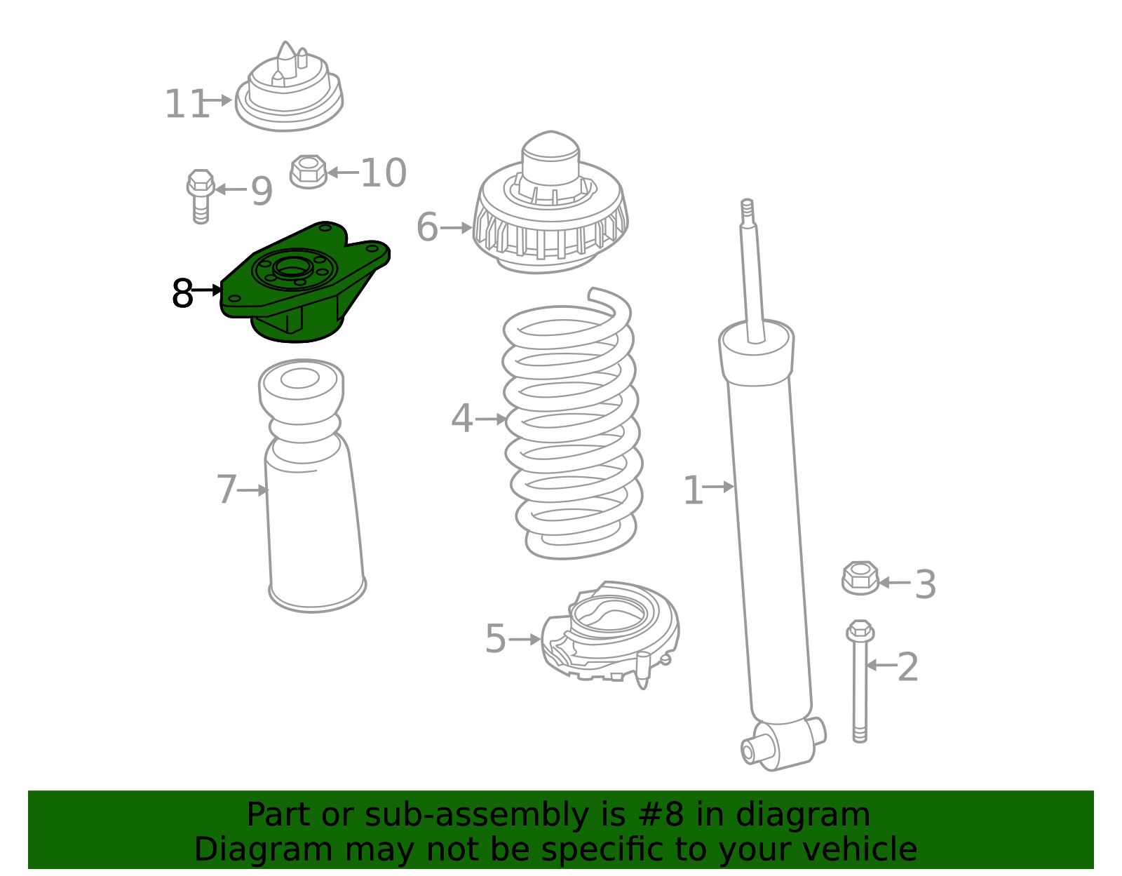 33-50-6-889-267 - High-Quality Shock Mount for 2019-2024 BMW ...
