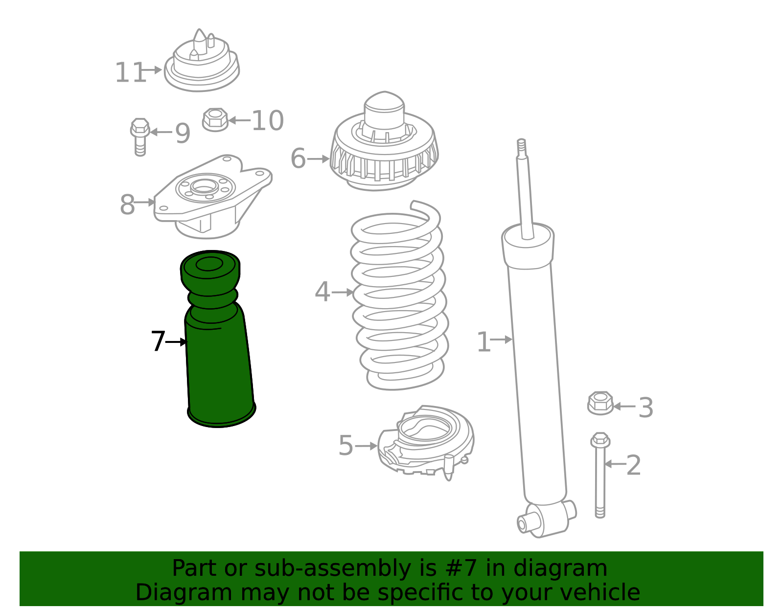 2014-2025 BMW 2014-2024 BMW - Shock Protector 33-53-6-860-161 | BMW ...