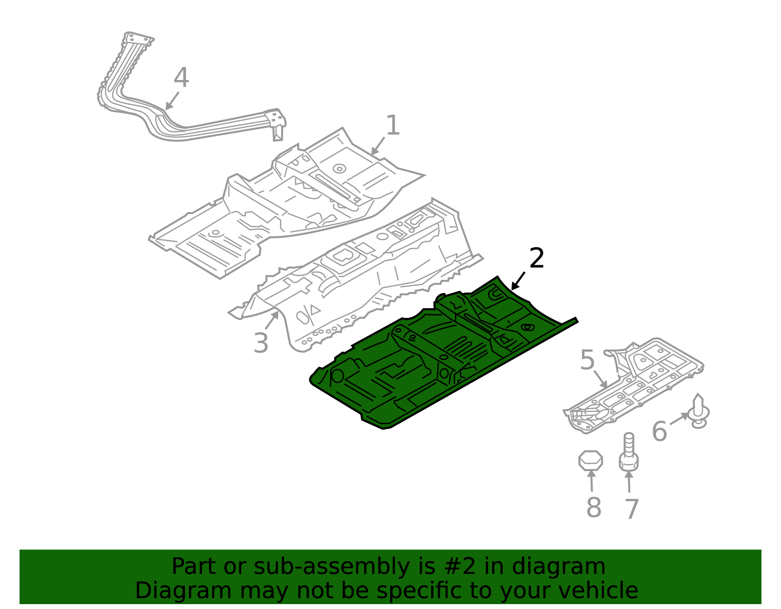 2009-2020 Nissan 370Z 2009-2020 Nissan 370Z - Front Floor Pan G4321 ...