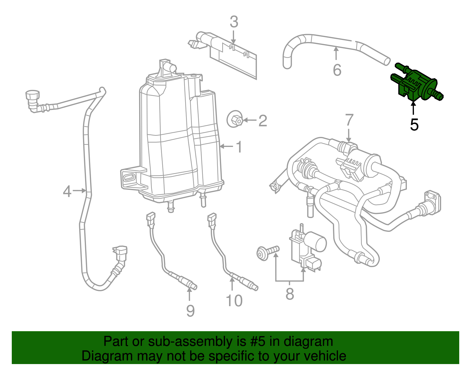 2013-2023 Mopar Purge Control Valve 04627182AA | Mopar Parts Canada