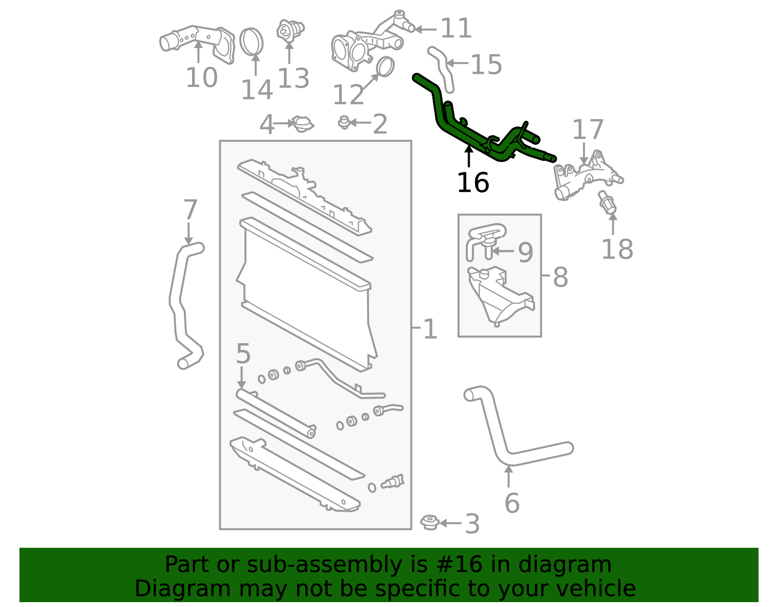 16322-0P020 - Inlet Pipe - 2008-2016 Toyota Highlander | Nucar Toyota ...