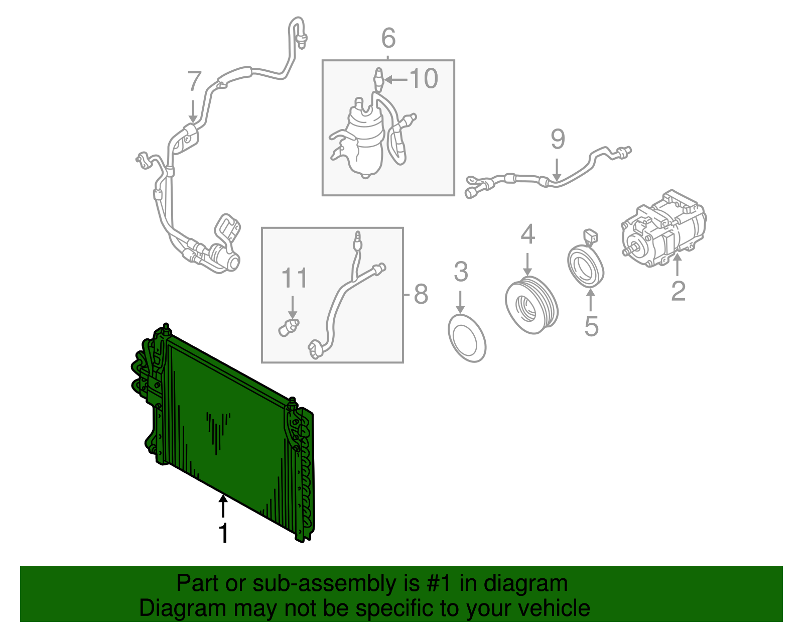 2001-2006 Mazda Tribute Condenser ZZC0-61-480 | Mazda Parts Deals