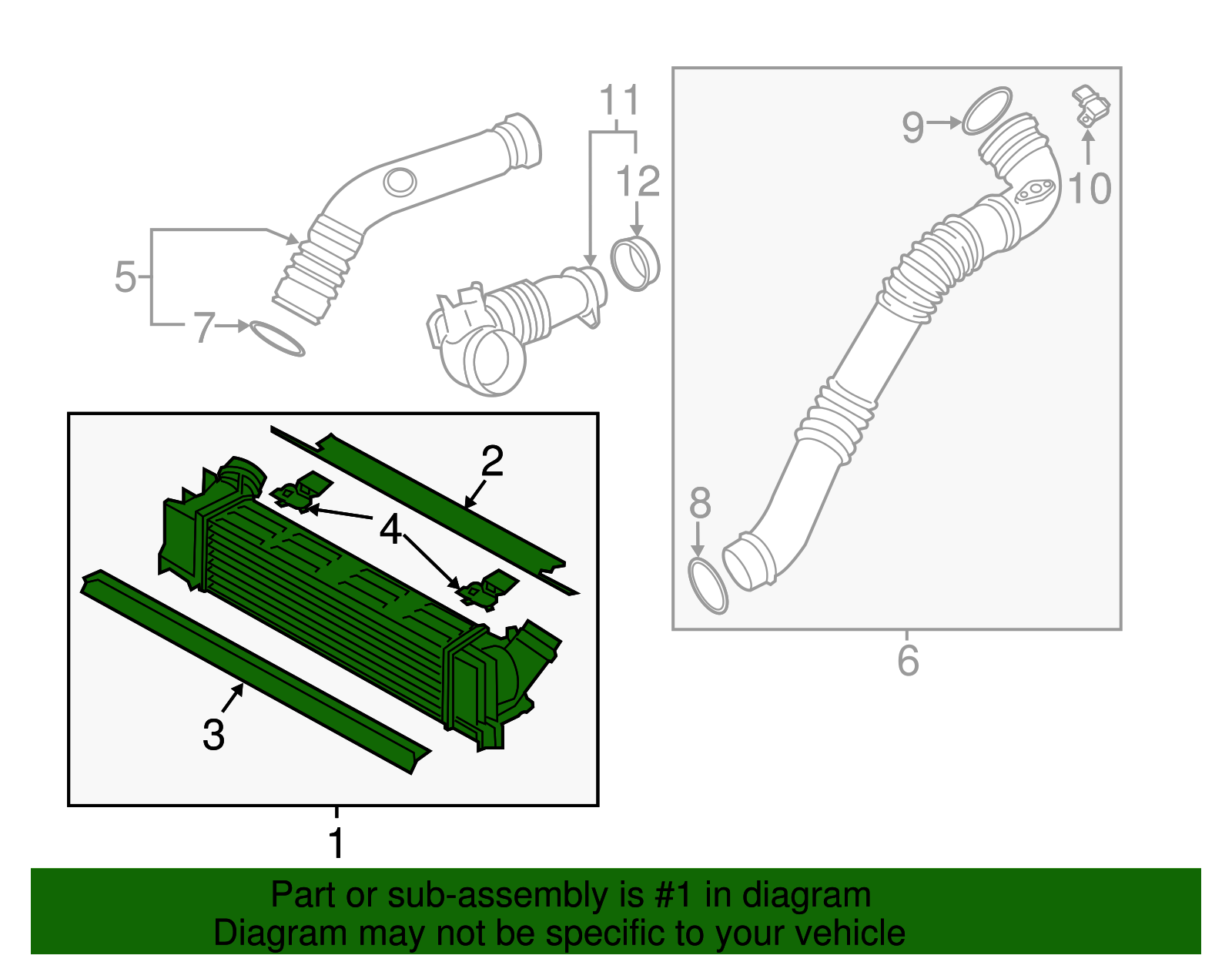 17517618809 - 2012-2018 BMW Inter-Cooler (17-51-7-618-809) | BMW of ...