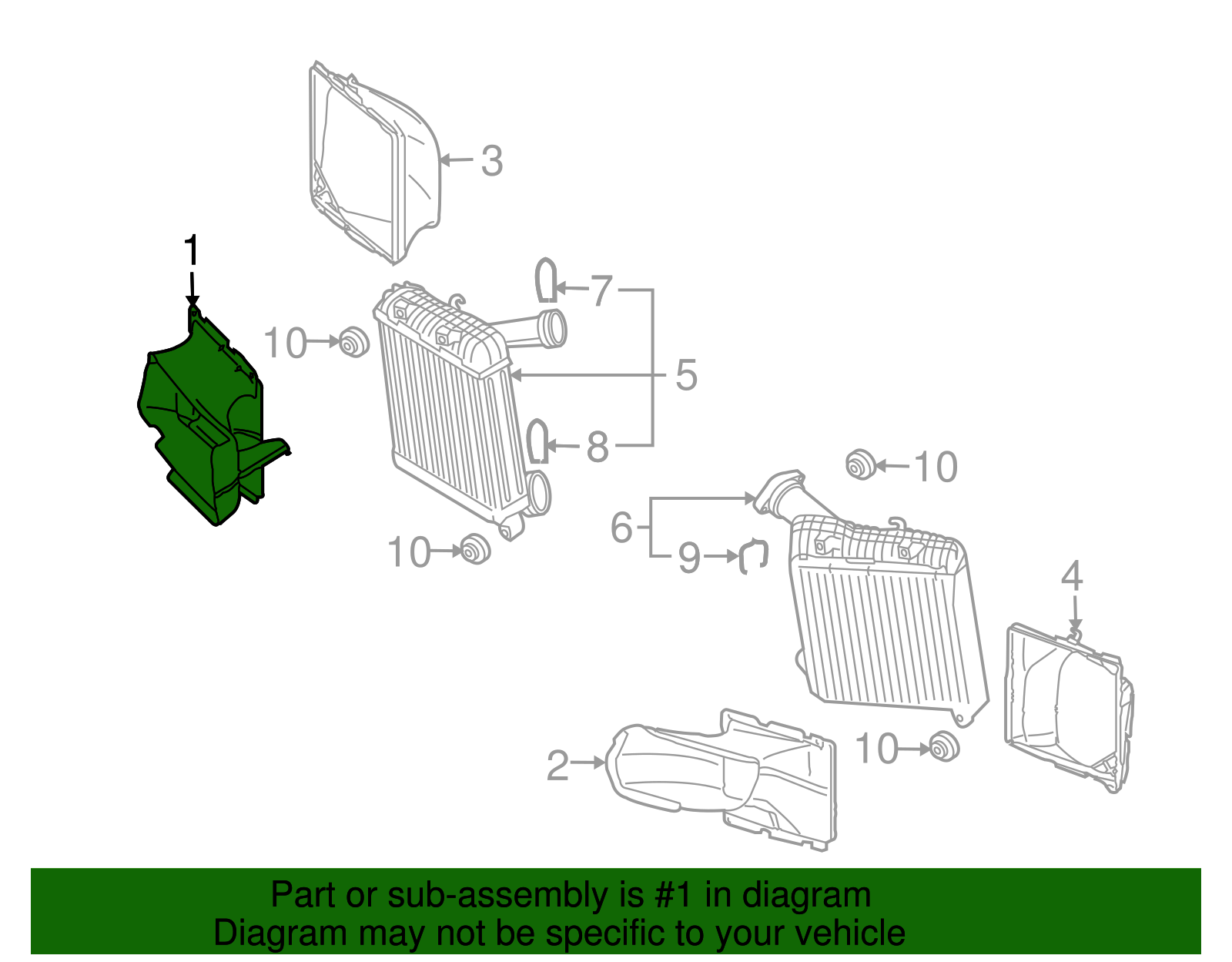 7L6-117-336-B - Intake Duct 2008-2010 Volkswagen Touareg | Wolfsburg ...