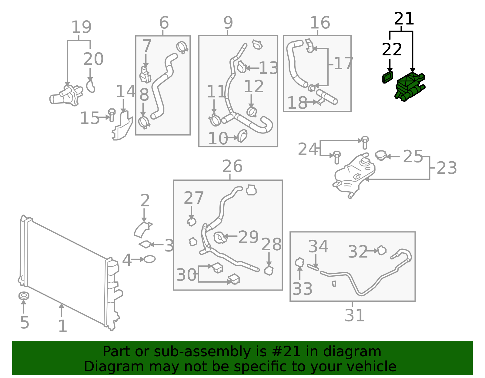 LFD9-15-17Z - Water Outlet 2009-2010 Mazda 6 | MazdaParts.US Store