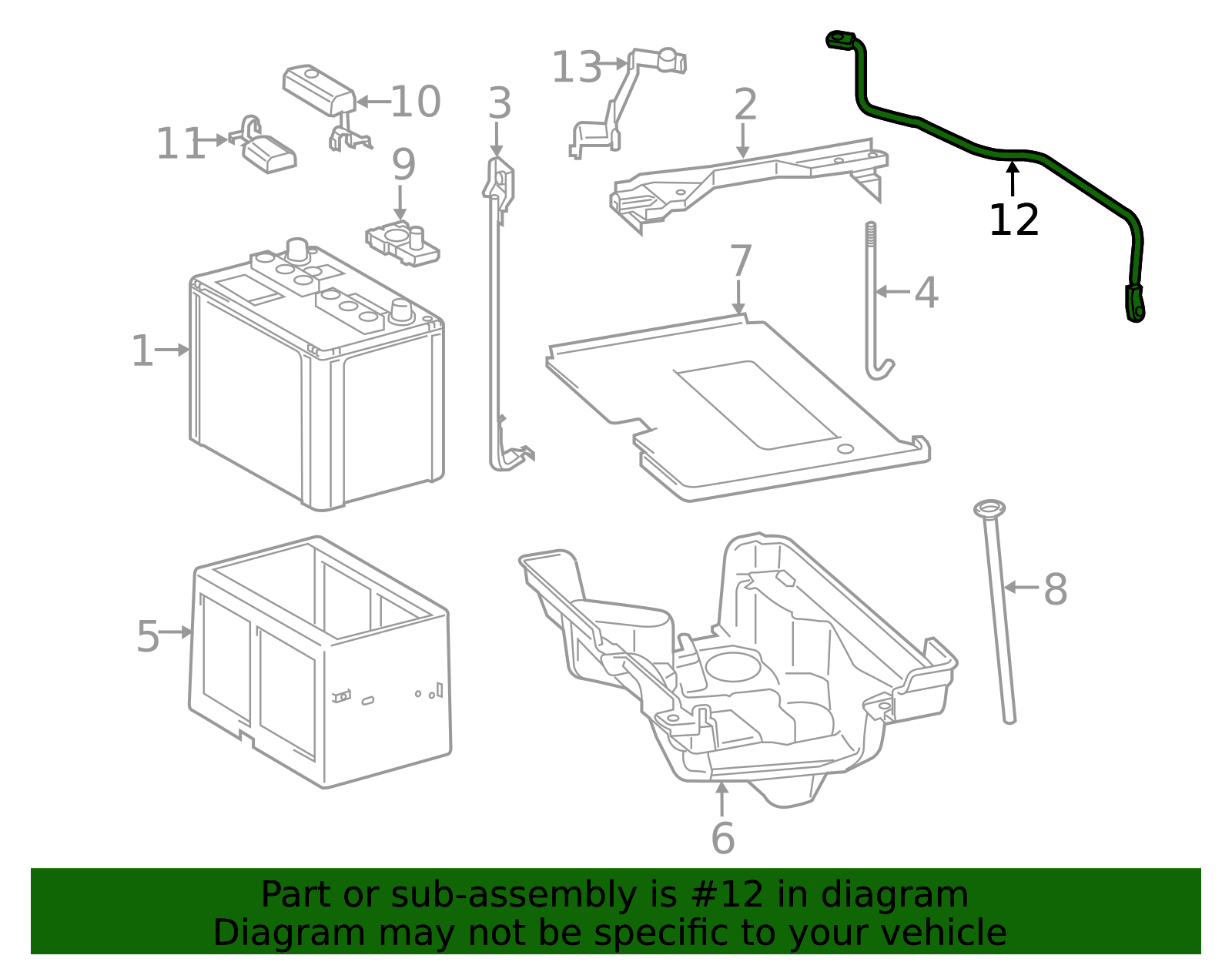 82122-24380 - High-Quality Battery Cable for AutoNation Parts