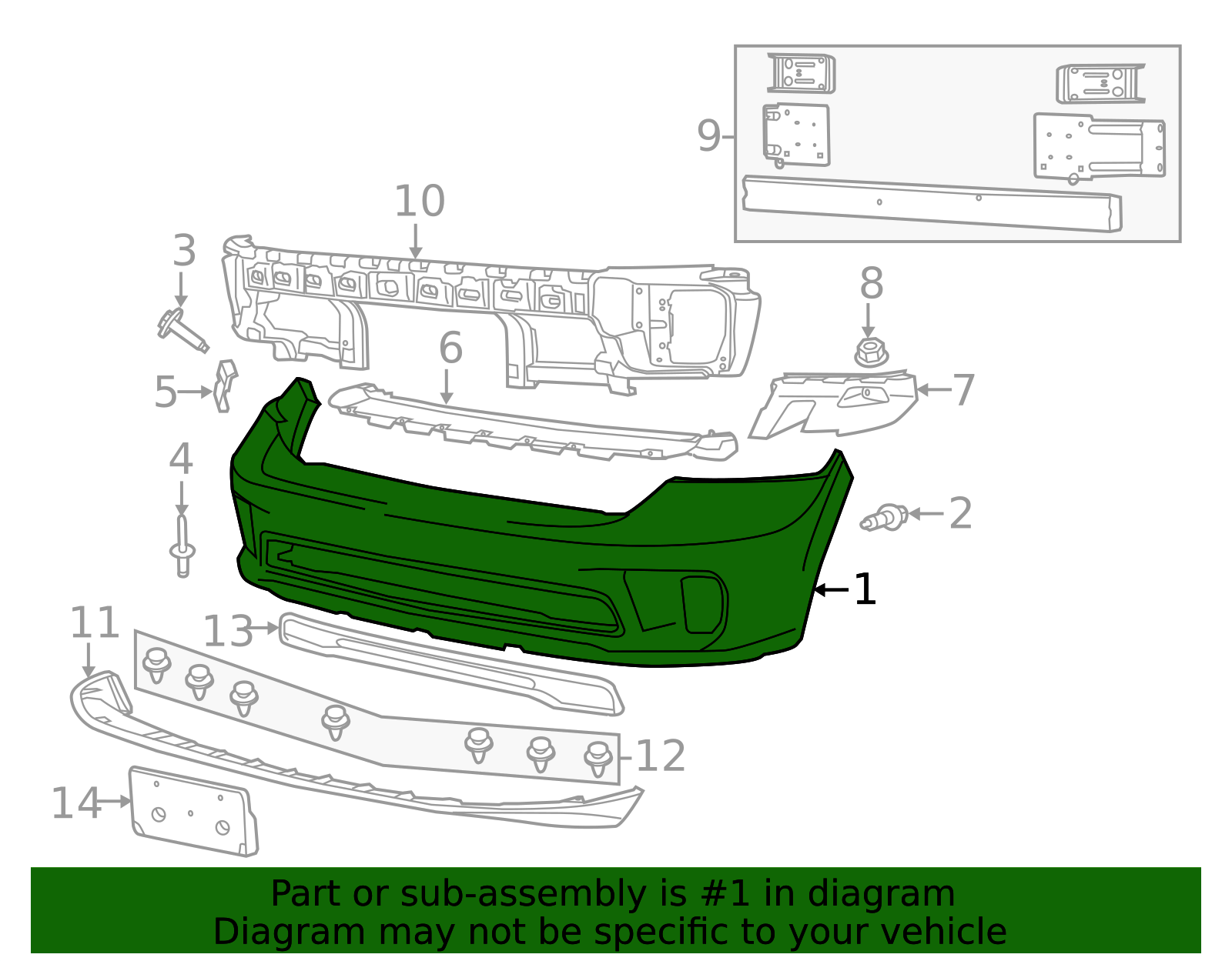 2013-2024 Ram Bumper Cover 68197698AA | Mopar Parts Canada