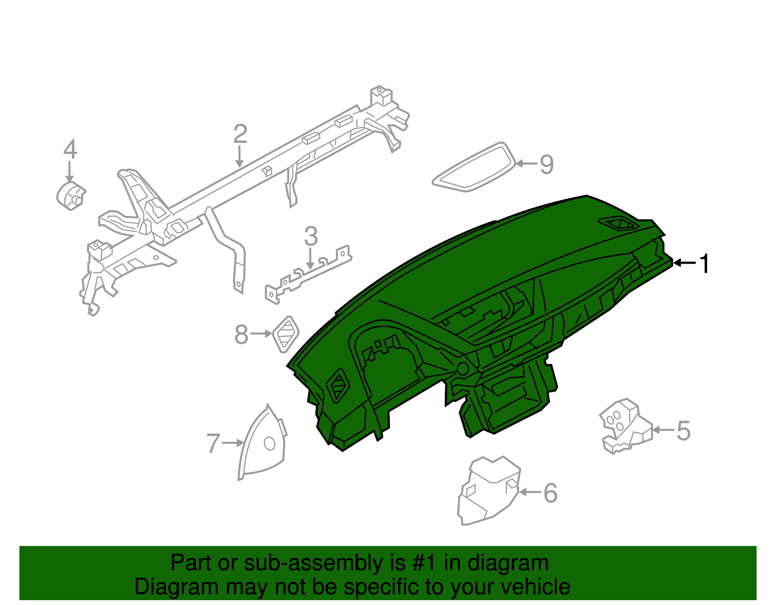 51-45-2-991-354 - Instrument Panel - 2013-2015 BMW X1 | BMW Parts Exchange
