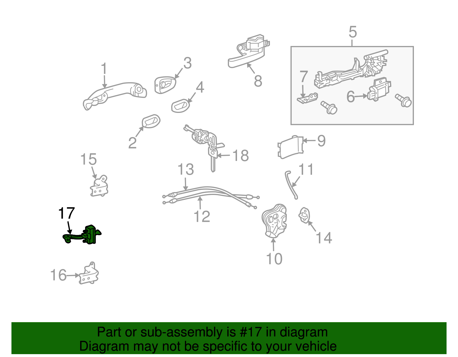 2013-2021 Toyota Land Cruiser Door Check 68620-60112 | Toyota Parts Center