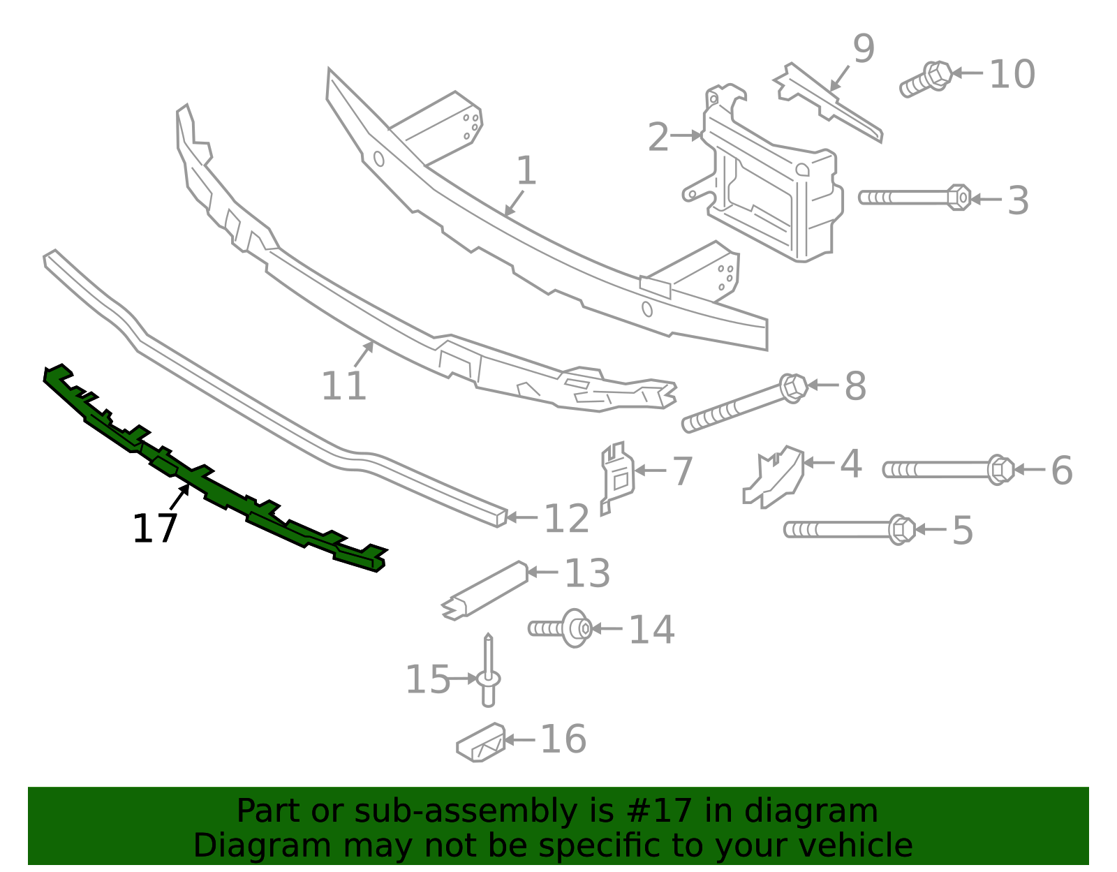 2023-2025 BMW Lower Absorber 51-11-5-A1B-F73 | BMW OEM Parts