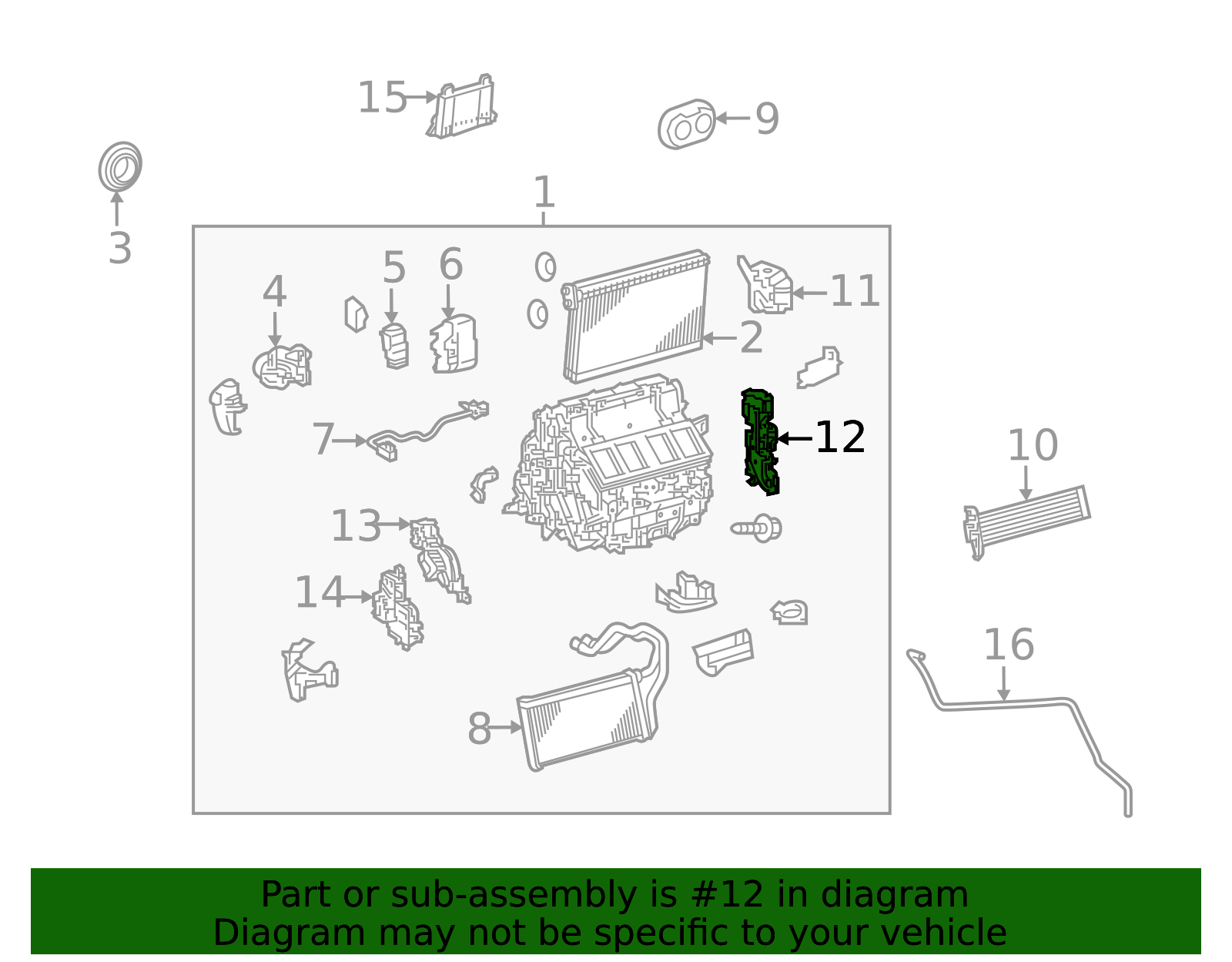 87106-60610 - HVAC Air Inlet Door Actuator - 2021-2024 Toyota Mirai ...