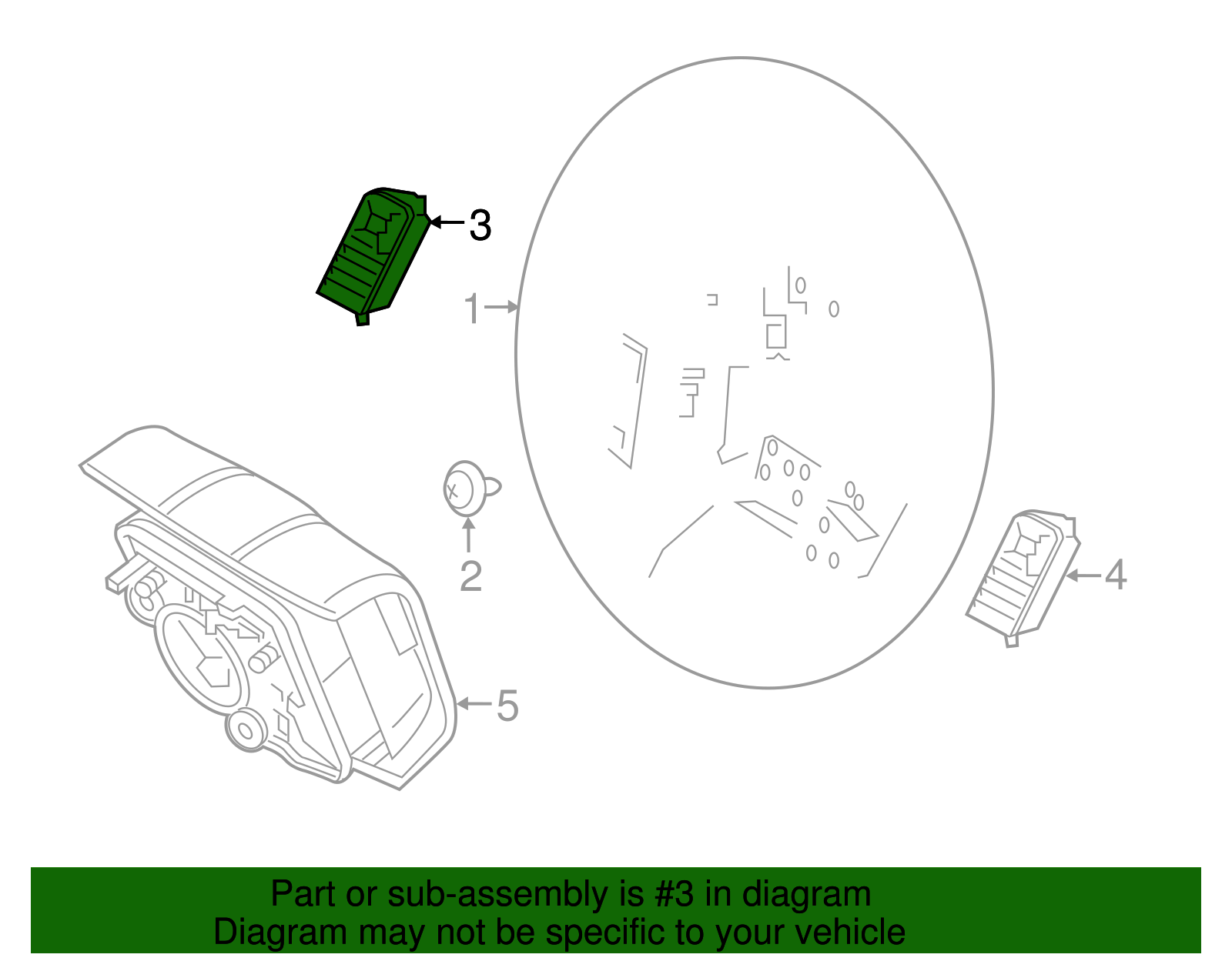 SW-7687 - Motorcraft™ Steering Wheel Radio Controls 2015-2017 Lincoln Navigator | Big 3 Auto Parts