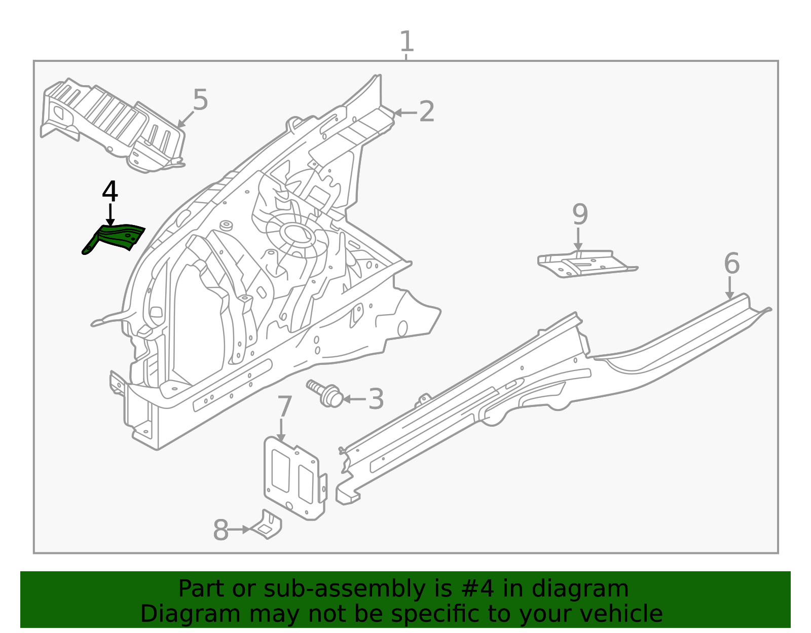 Hyundai - 64587-T4000 - Strut Tower Reinforcement - 2023-2025 Genesis ...