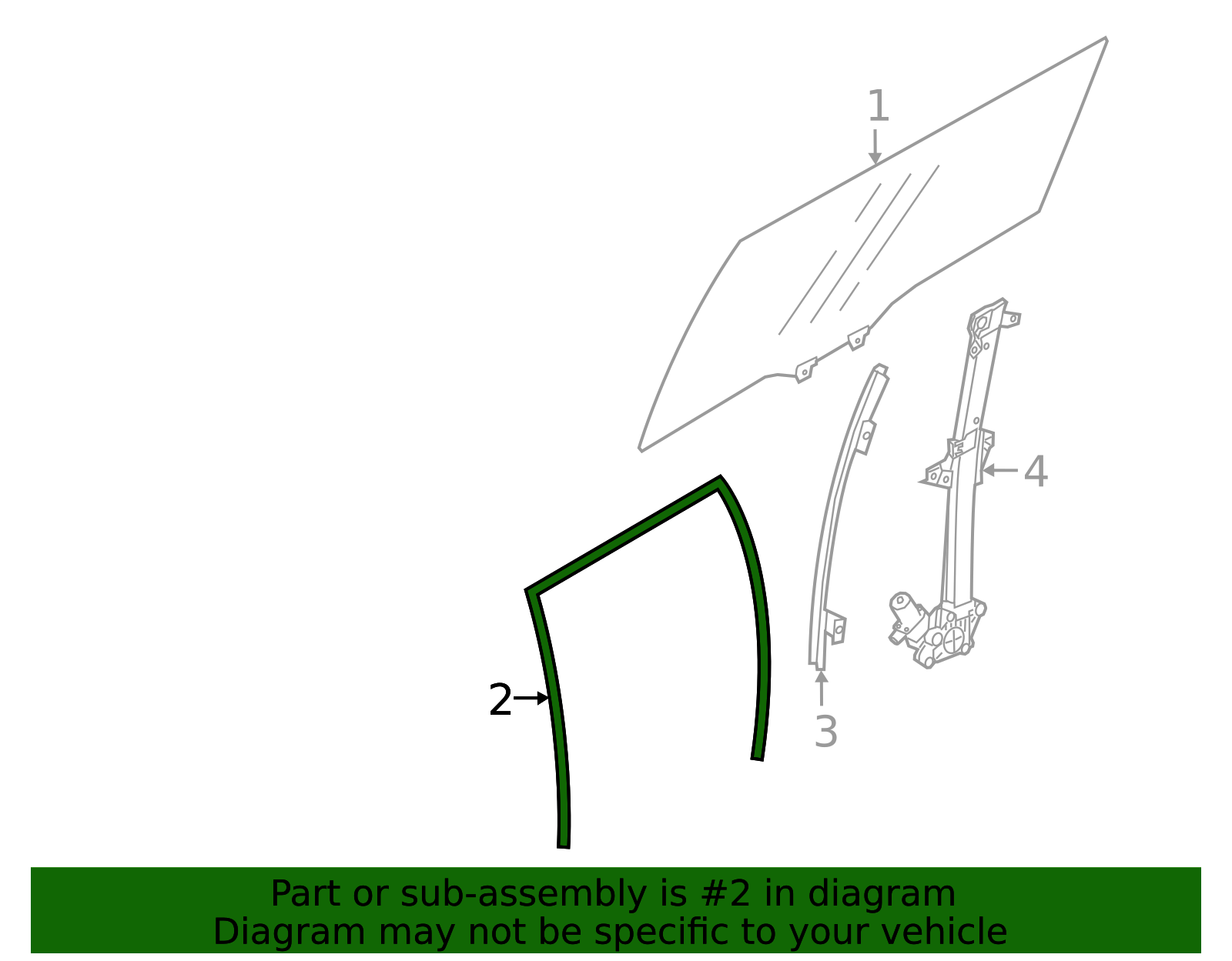 2019-2025 Subaru Ascent Run Channel 63527XC03D | Subaru Parts Guys