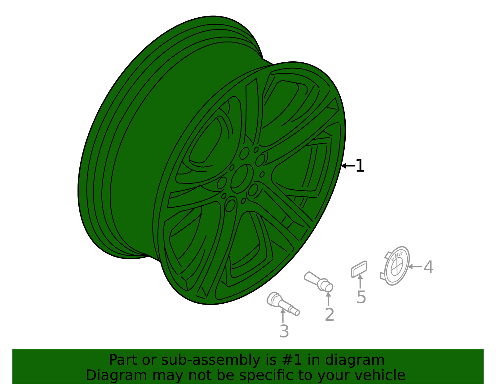36116794272 - 2011-2014 BMW X3 Wheel, Alloy (36-11-6-794-272) | BMW of ...