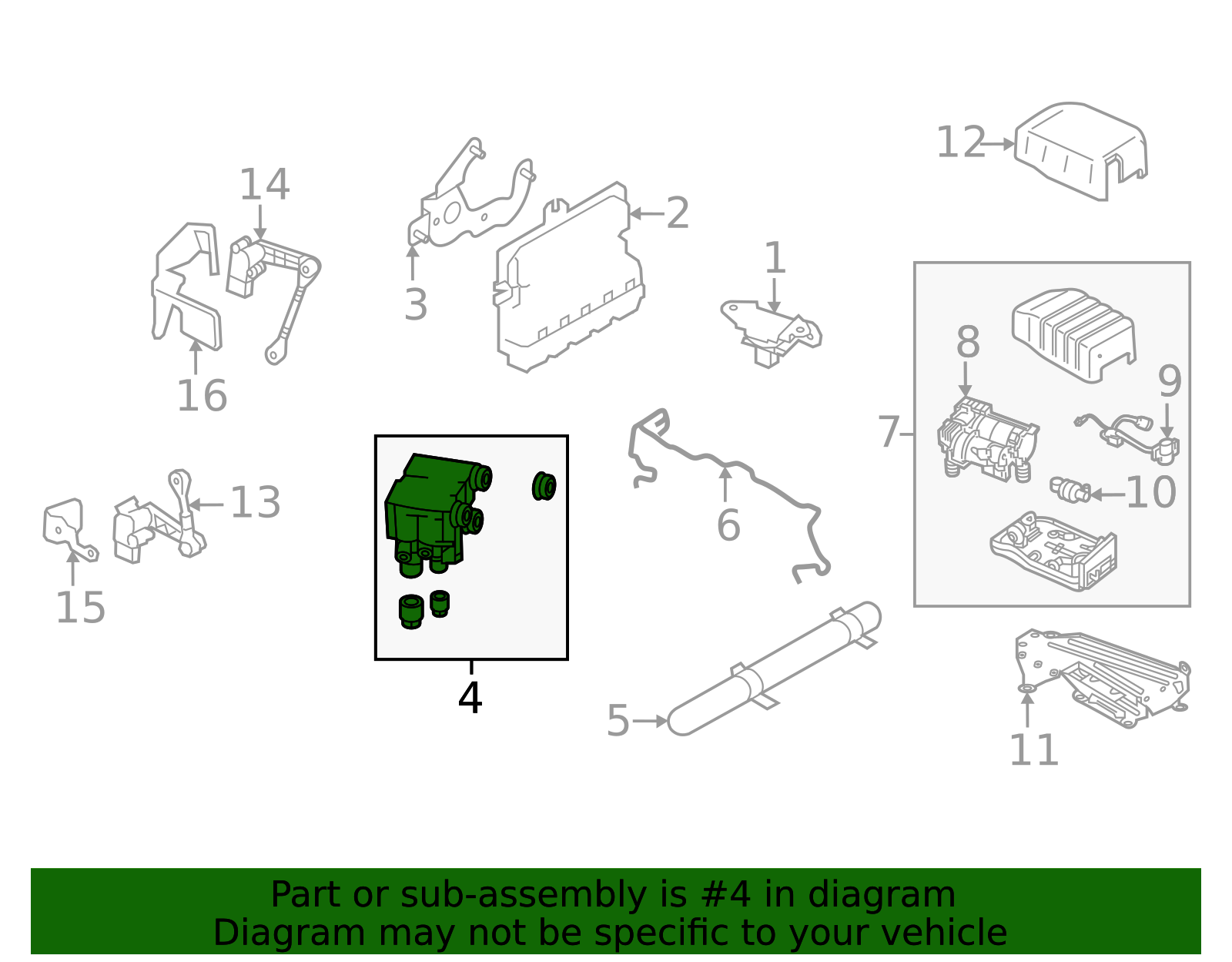 2013-2023 Land Rover 2013-2023 Land Rover - Air Control Valve LR176325 ...