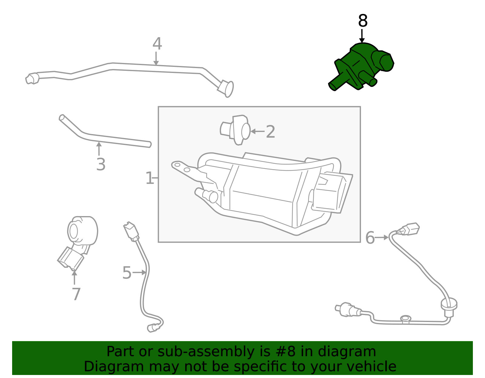 25860-37060 - High-Quality Vacuum Valve for 2014-2022 Toyota ...