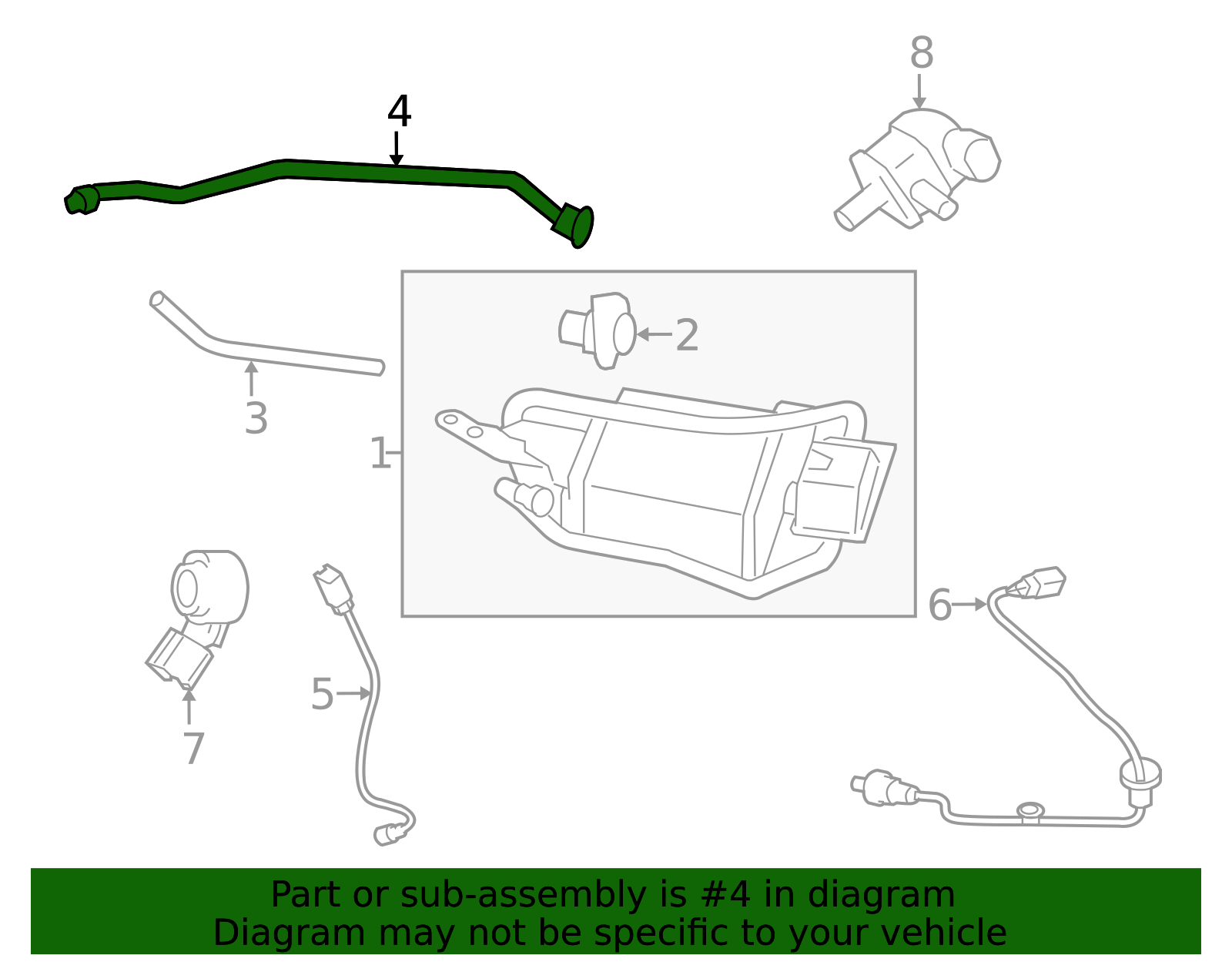 Genuine Official Toyota Vent Hose part# 77404-02081 for 2014-2019 ...