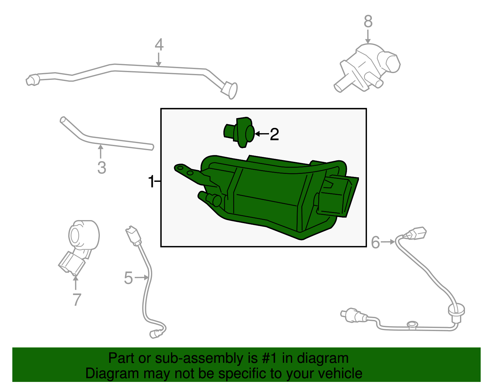 77740-02220 - Vapor Canister 2014-2019 Toyota Corolla | Brantford ...