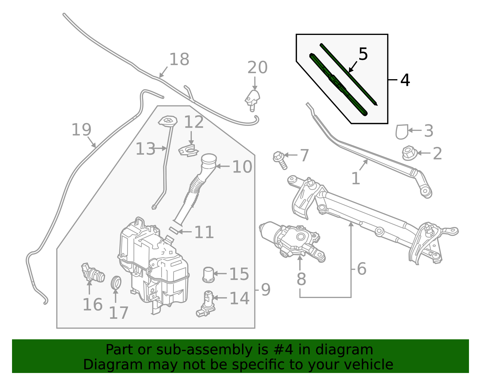 BDTS-67-330 - Wiper Blade 2019-2025 Mazda 3 | Florida Mazda Parts