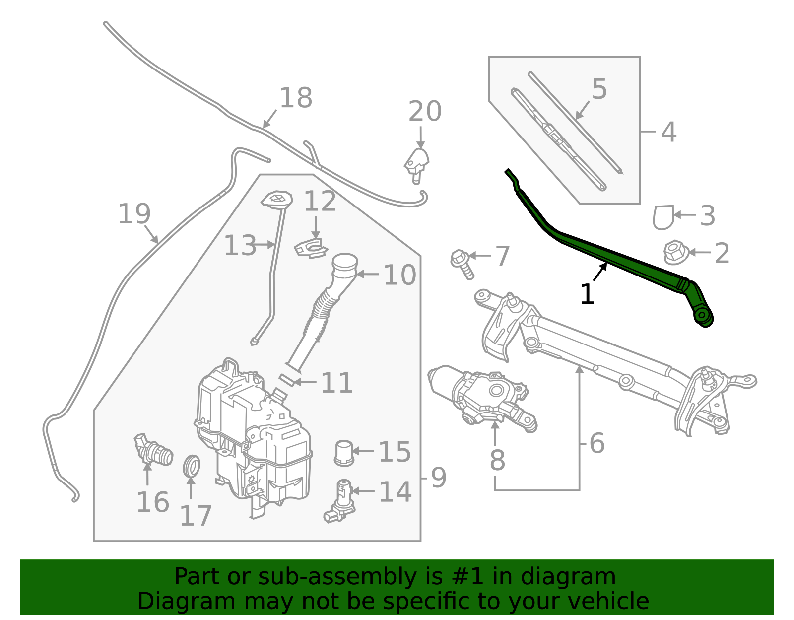BDTS-67-321A - 2019-2024 Mazda 3 - Wiper Arm | Mazda Part Direct
