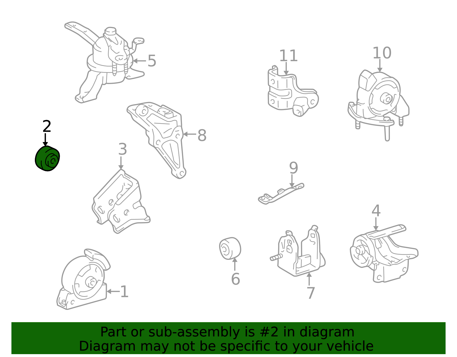 1998-2005 Toyota Front Mount Damper 12351-22020 | MotorMotor