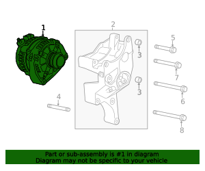 2014-2025 GM Alternator 84143543 GM | GMPartsDirect.com