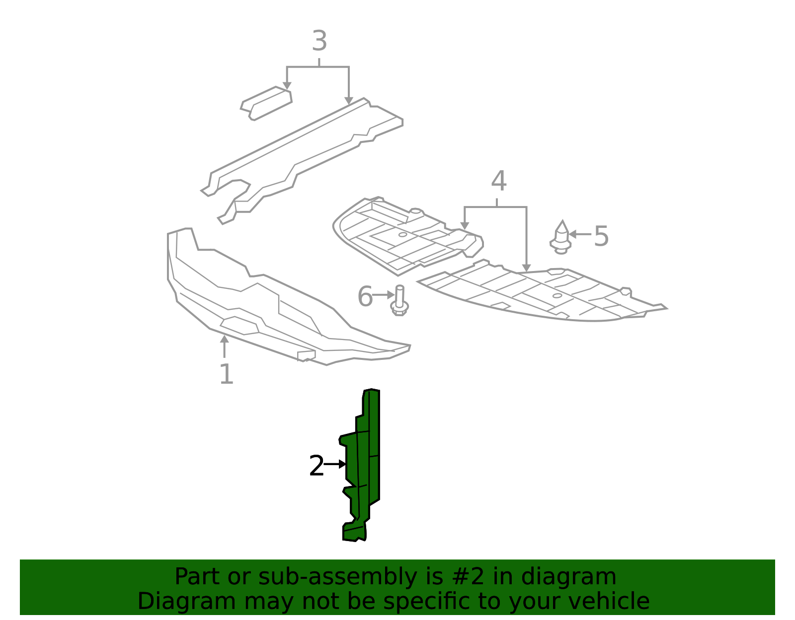 53293-33040 - Deflector - 2007-2009 Lexus ES350 | My L Parts