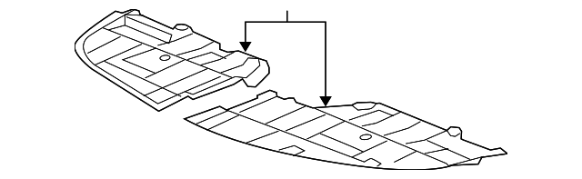 51442-33120 - Under Cover For 2010-2012 Lexus ES350 | Lexus OE Parts