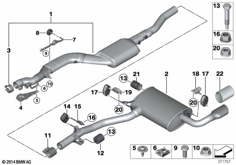 18308570175 - BMW Rp Scr Catalytic Converter 2013-2017 BMW X3 28dX ...