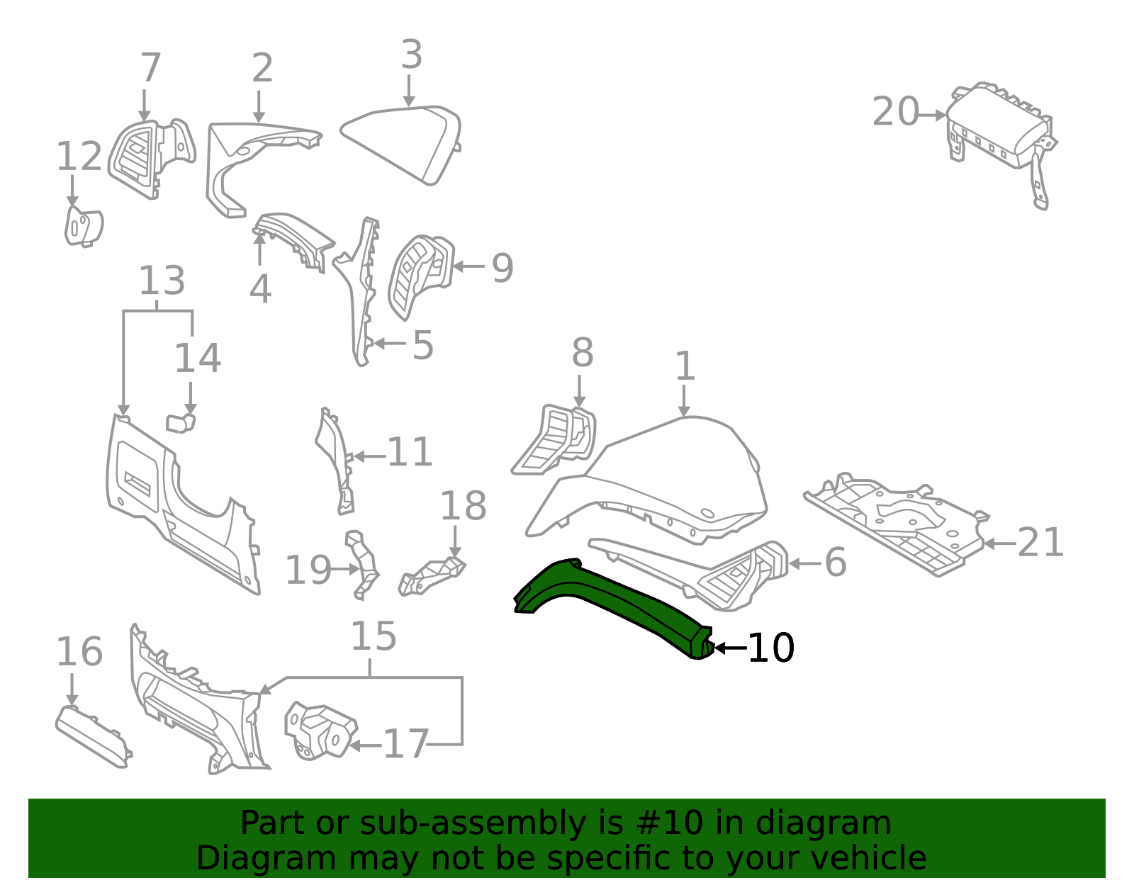 2013-2018 Hyundai Santa Fe Sport Lower Molding 84795-4Z000-NBC | MotorMotor