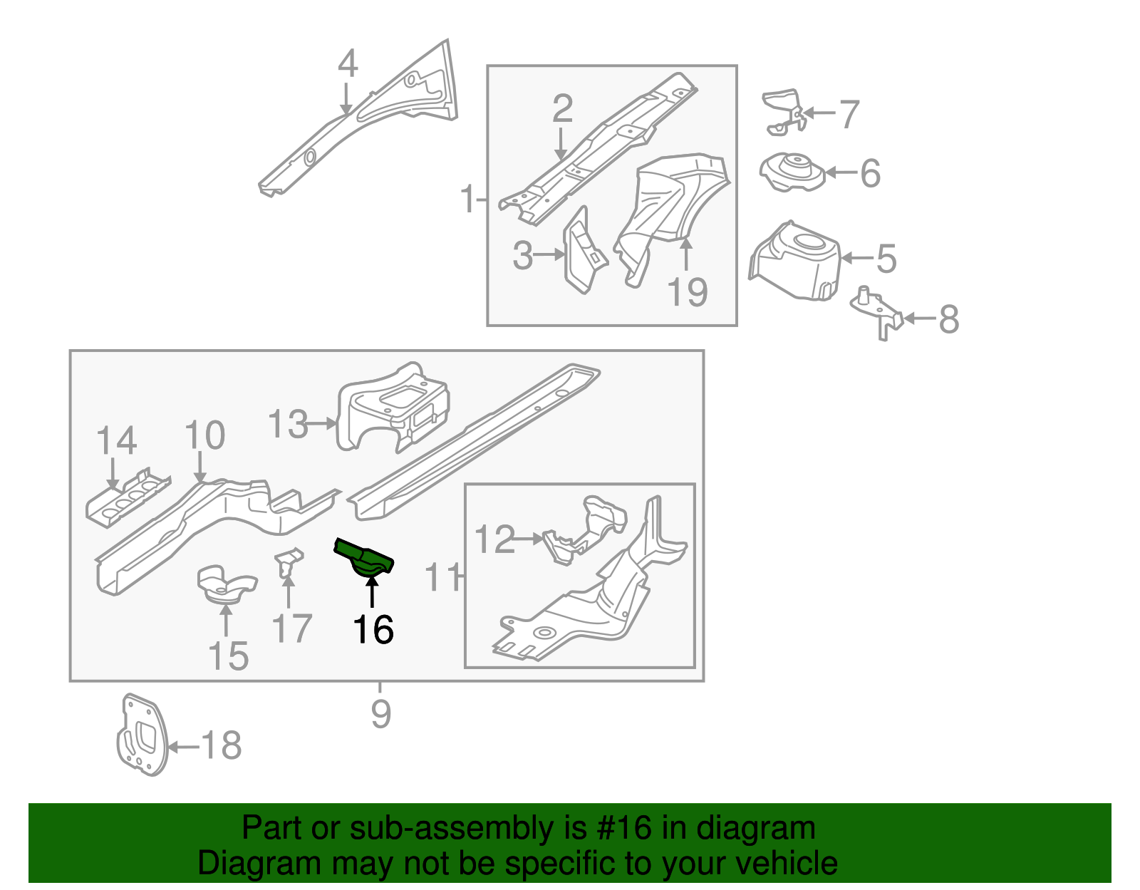 3C0-804-055 - Rear Retainer 2006-2017 Volkswagen | Wolfsburg Parts Direct