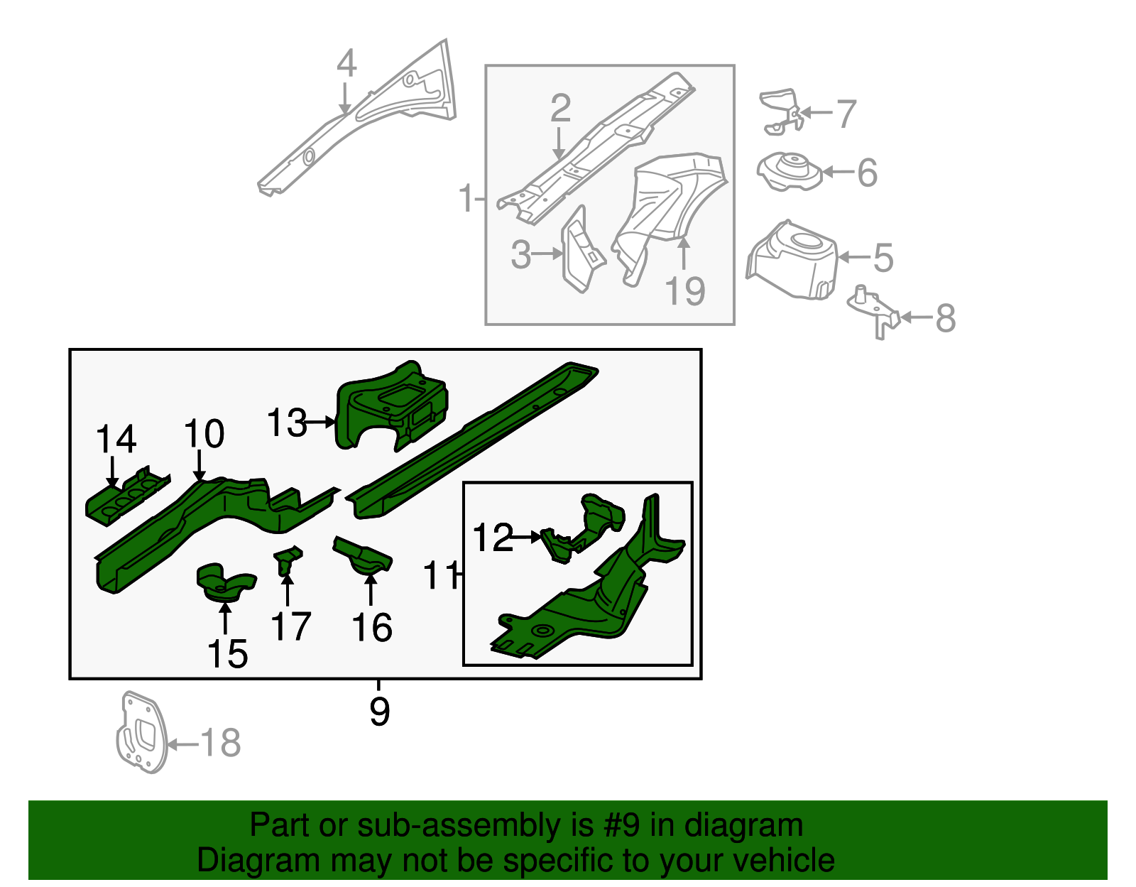 3C0-803-091 - Lower Rail Assembly 2006-2017 Volkswagen | Wolfsburg ...