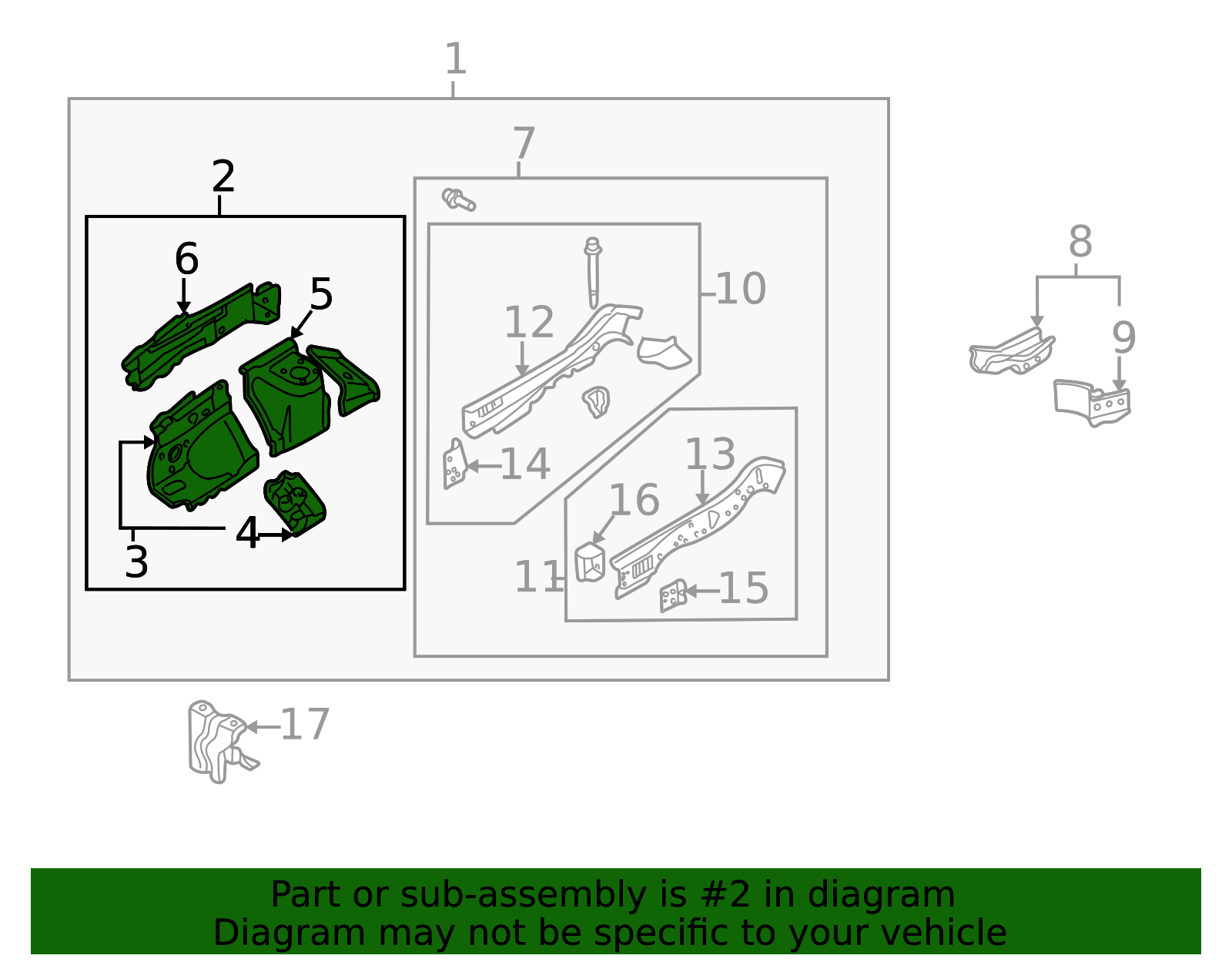 2002-2006 Mazda MPV | Apron Assembly | LD47-53-210D | Mazda Online Parts