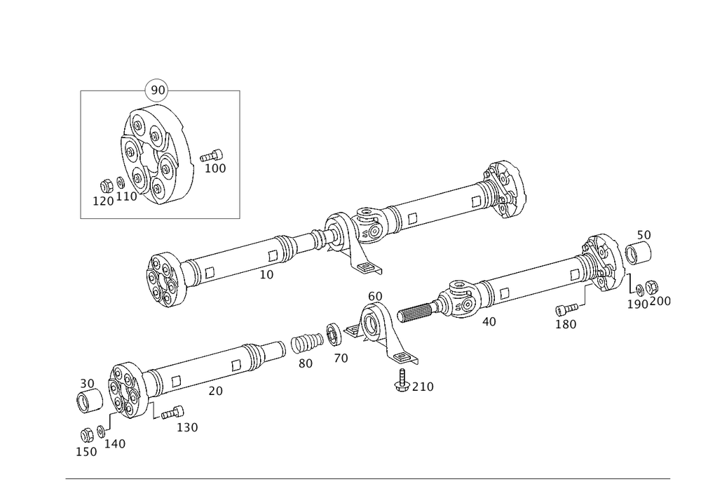 203-410-04-15 - Parts Kit, Flex Disk 1998-2007 Mercedes-Benz | Mercedes ...