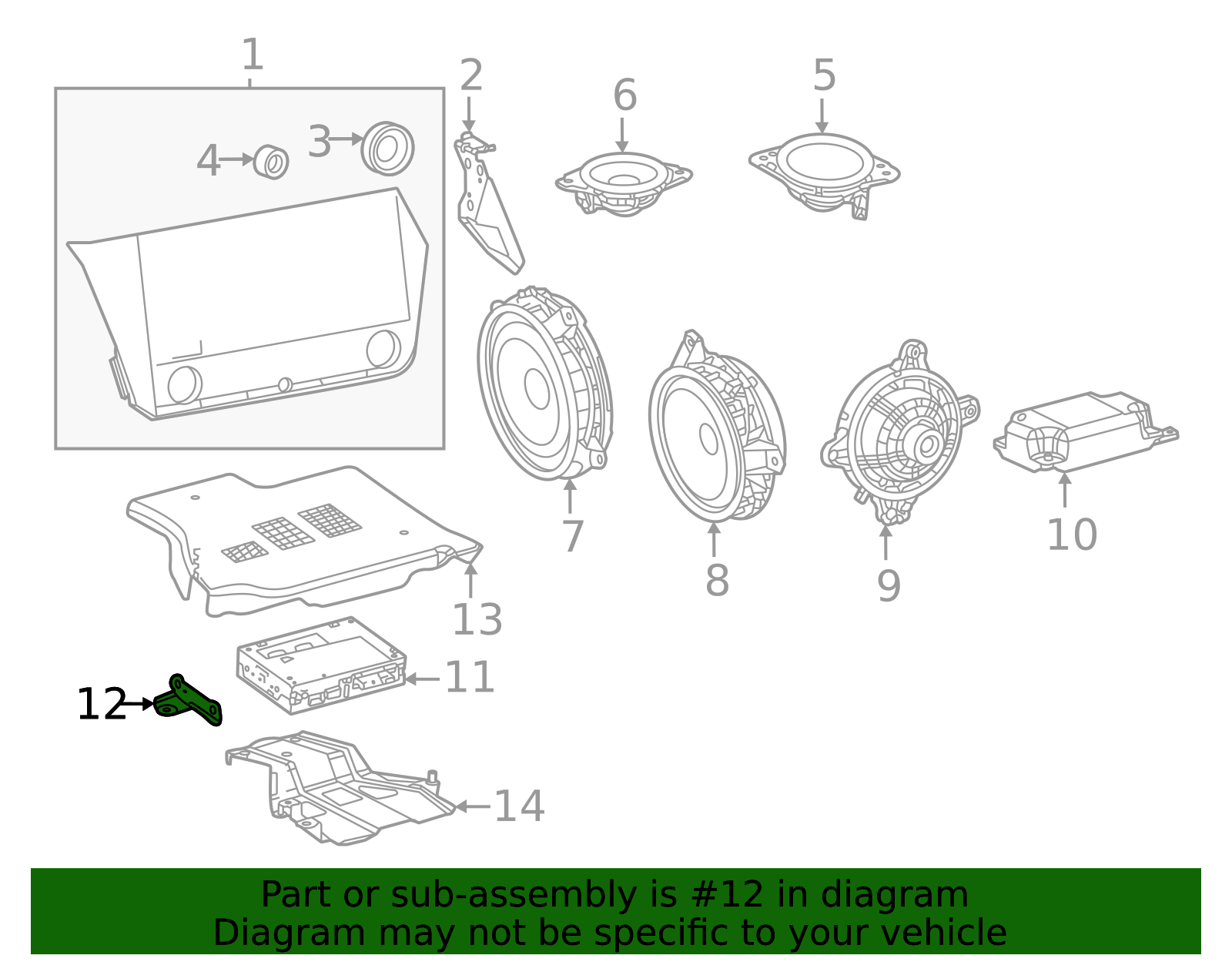 86286-46010 - High-Quality Radio Amplifier Bracket for 2023-2025 Lexus ...