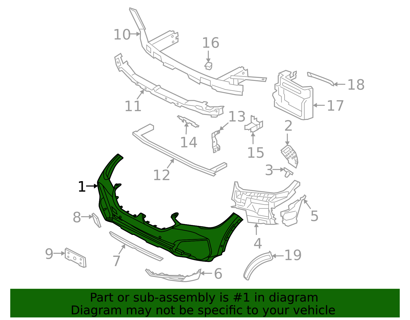 51119478952 - 2020-2023 BMW X6 Bumper Cover (51-11-9-478-952) | BMW of ...