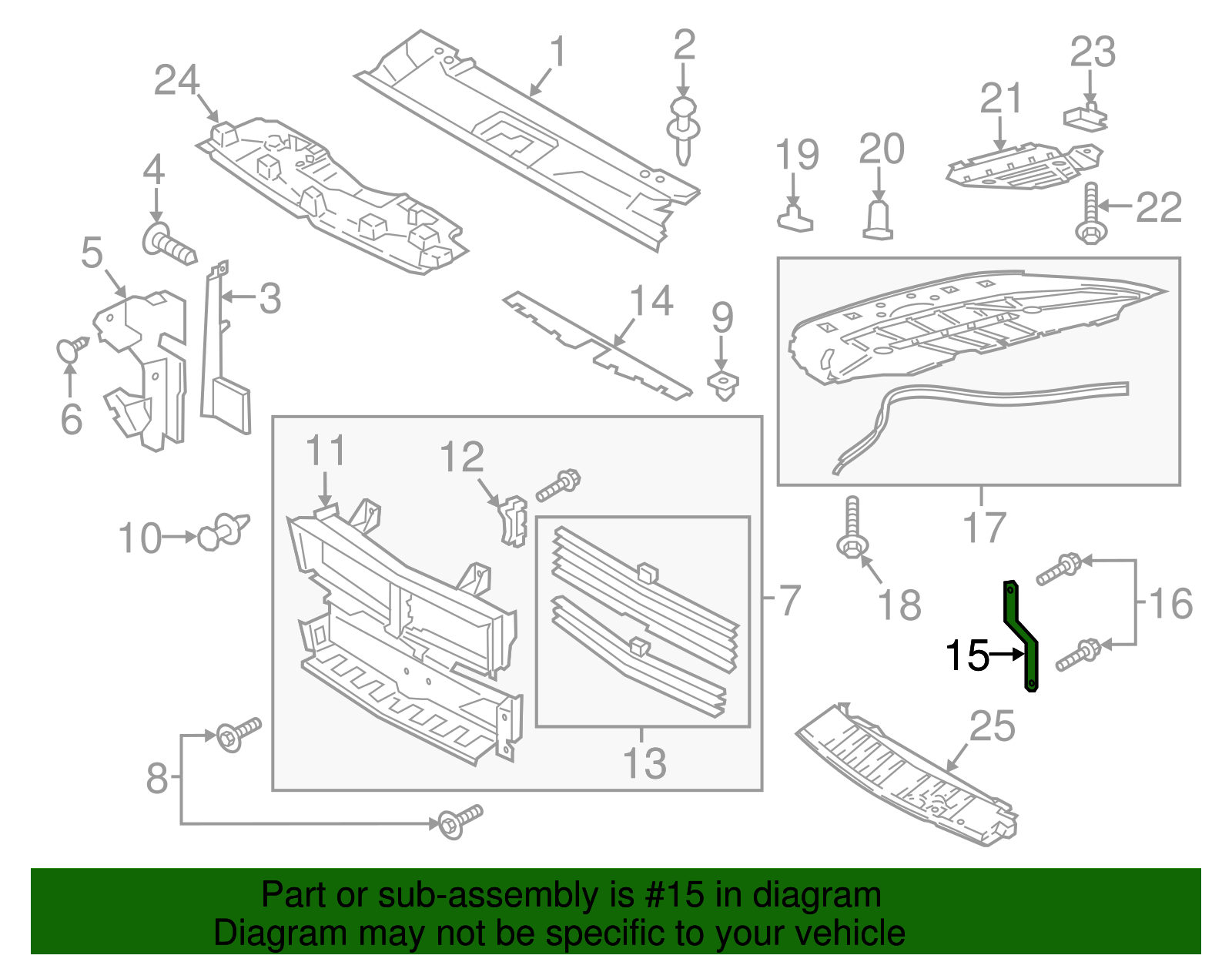 2015-2023 Ford Mustang | Bracket | FR3Z-00810-A | Walls' Ford Parts