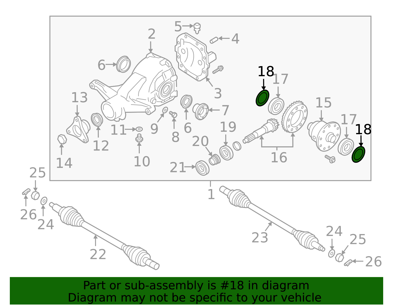Hyundai - 53040-3C138 - Inner Bearing Spacer - 2020-2022 Genesis G90 ...