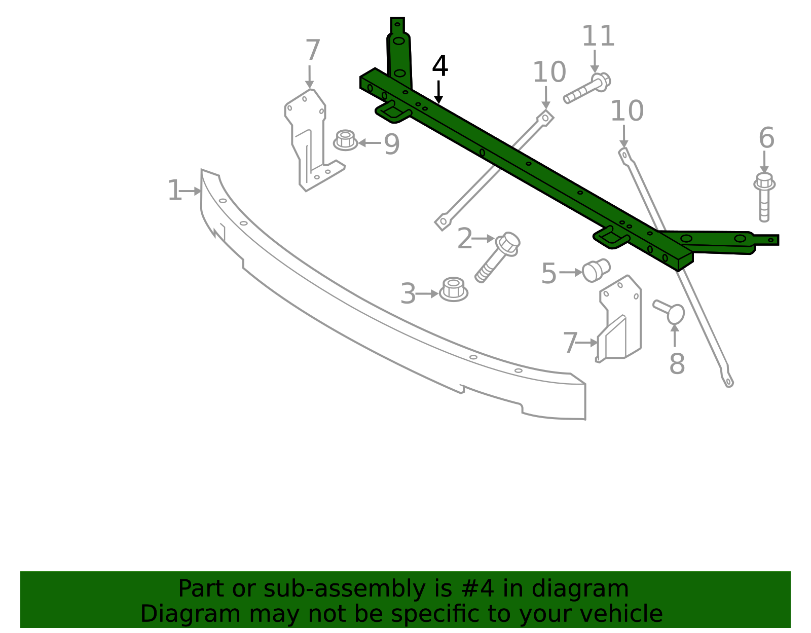 Bumper Cover Reinforcement Beam 32405878 | OEM Parts Online