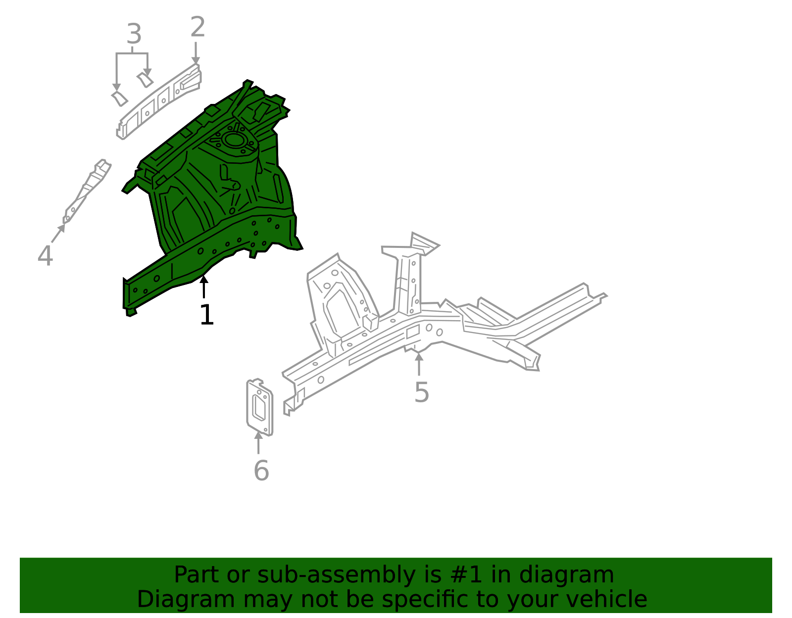 Hyundai - 64501-J3000 - Apron Panel - 2019-2021 Hyundai Veloster | OEM ...
