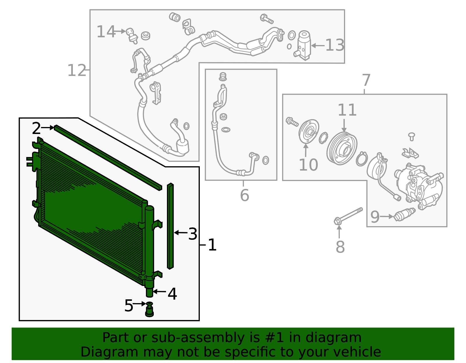 Hyundai - 97606-K2000 - Condenser Assembly - 2020-2021 Hyundai Venue ...