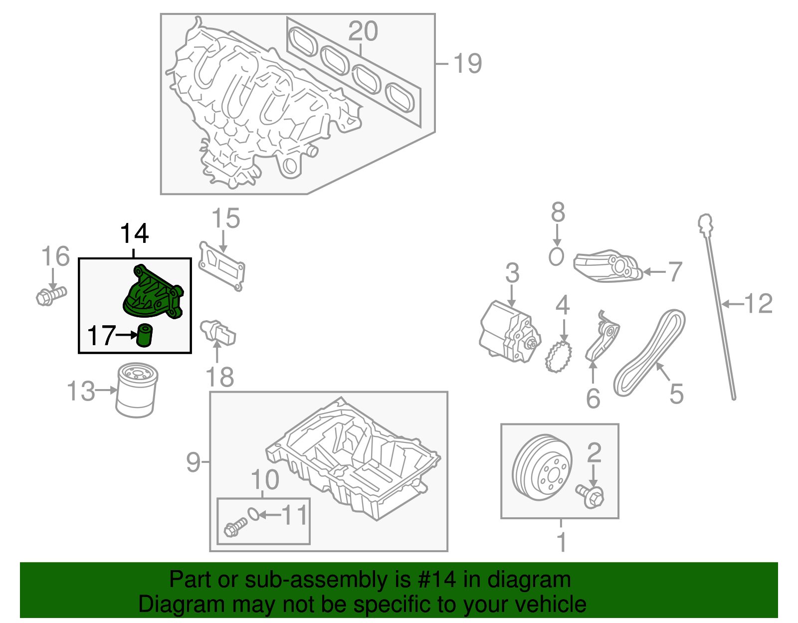 2015-2023 Ford | Filter Adapter | FR3Z-6881-J | Walls' Ford Parts