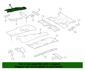 58105-0R011 - Upper Panel - 2013-2018 Toyota RAV4 | Nucar Toyota Parts